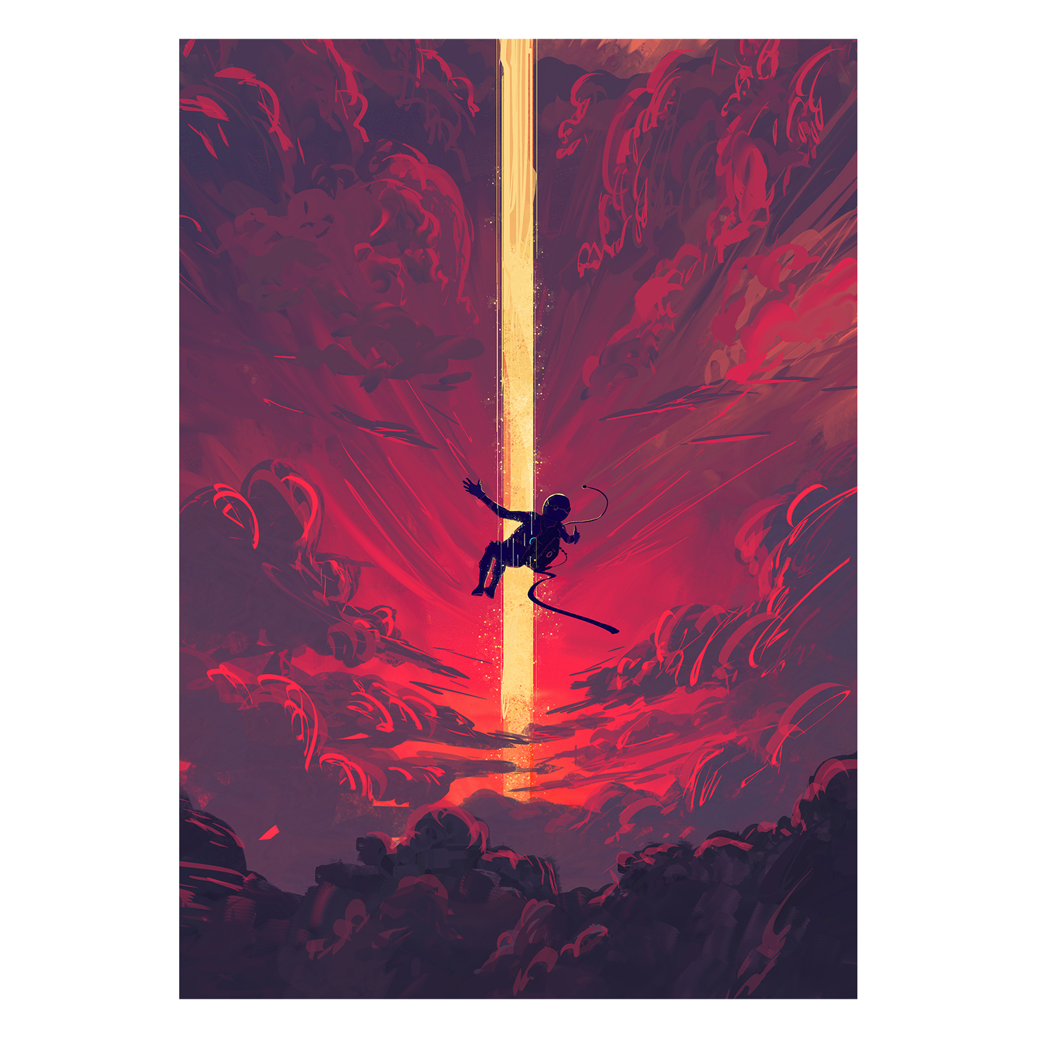 Muhammad Nafay Falling Astronaut - PosterSpy Store