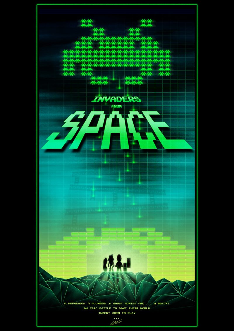 INVADERS FROM SPACE | Poster By Chris Middleton