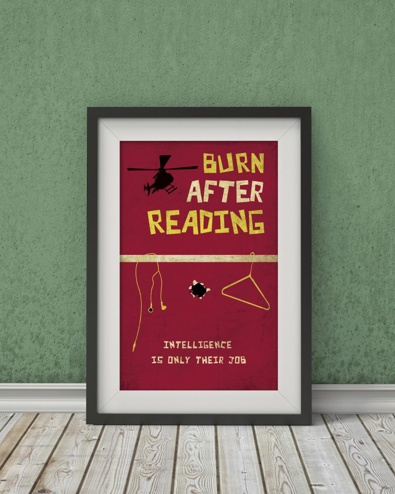 Burn After Reading-Inspired Movie Poster â€“ Fan Art, Minimalist ...
