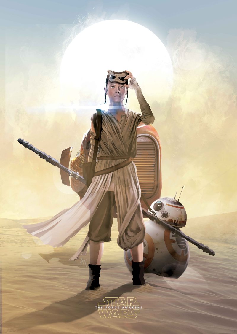 Rey & BB-8 Poster | Poster By AngeltranconStudio