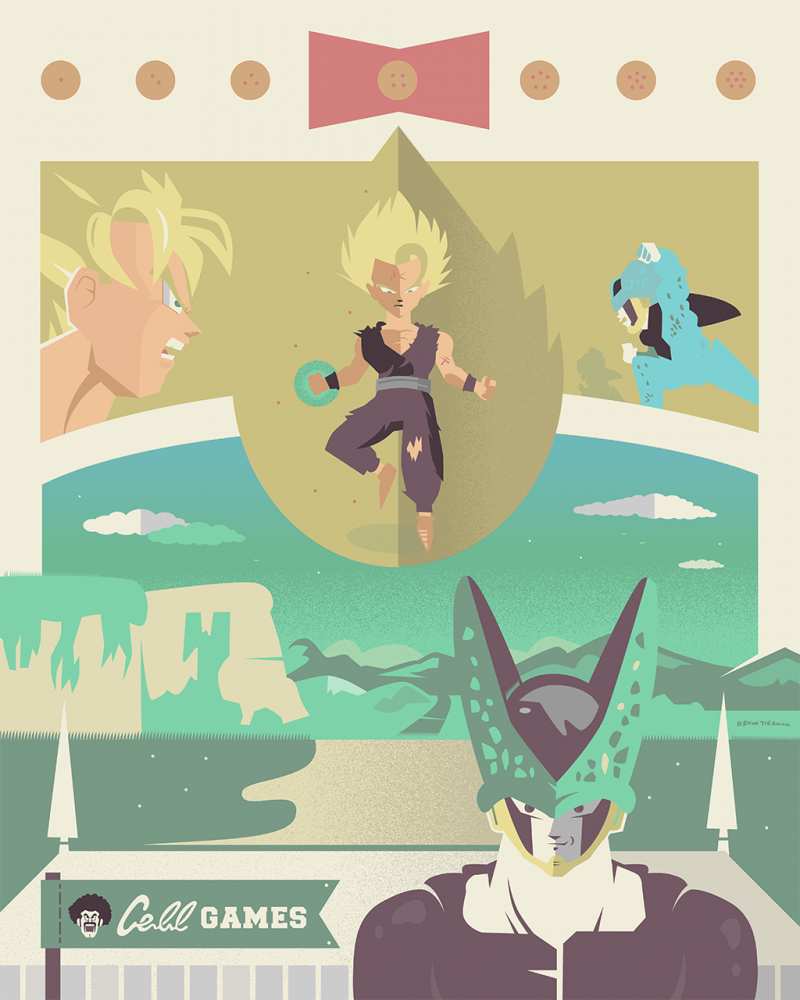 Dragon Ball Z: Cell Games | Poster By Tiernandesign