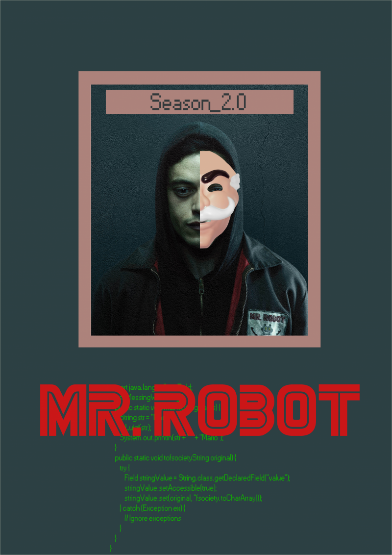 MR. ROBOT Java Code | Poster By Alireza Sad