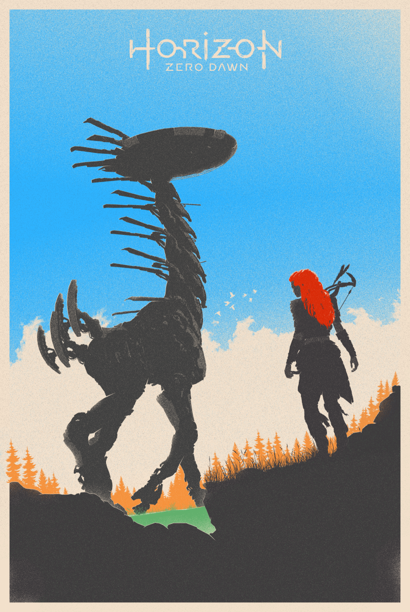 Horizon Zero Dawn | Poster By Felix Tindall