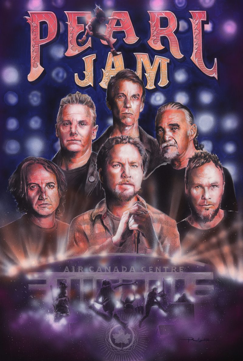 Pearl Jam Tour Painting | Air Canada Centre, Toronto 2016 | Poster By ...