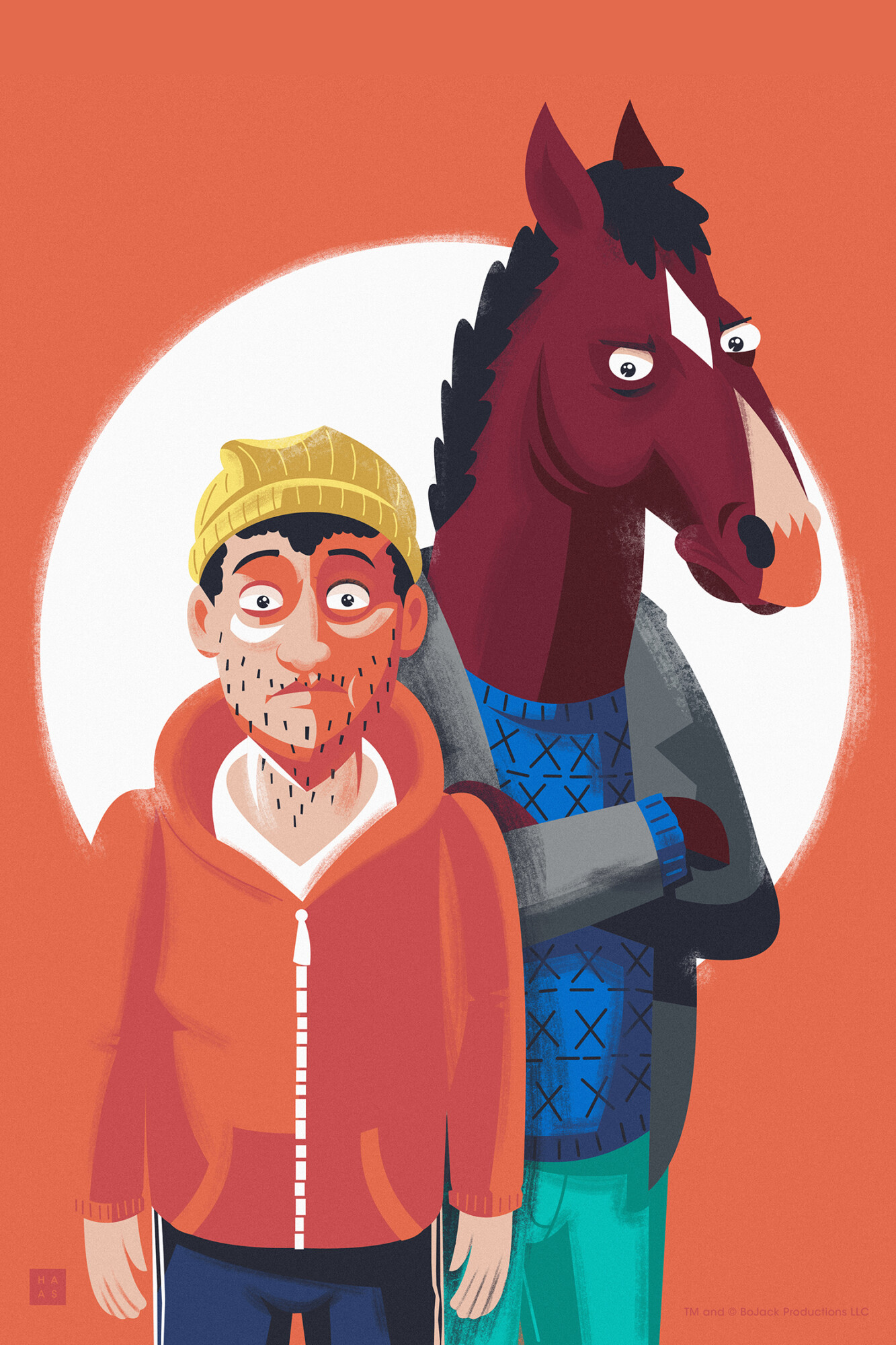 Bojack And Todd | Poster By Artofdanny
