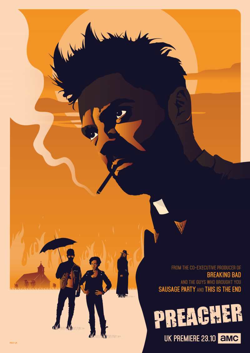 PREACHER Poster Art | Poster By Rico Jr