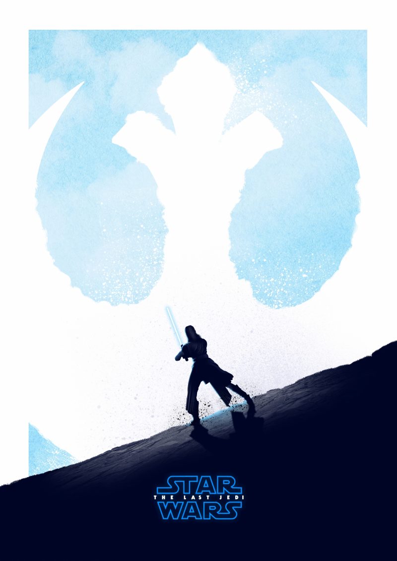 Star Wars The Last Jedi - Light Side | Poster By Simon_Dean_Fairhurst