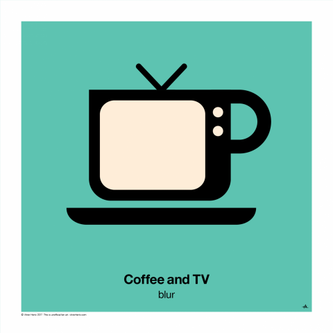 Coffee And TV | Poster By Viktorhertz