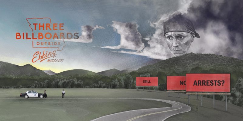 A Force Of Nature - Three Billboards | Poster By Martin Beckett
