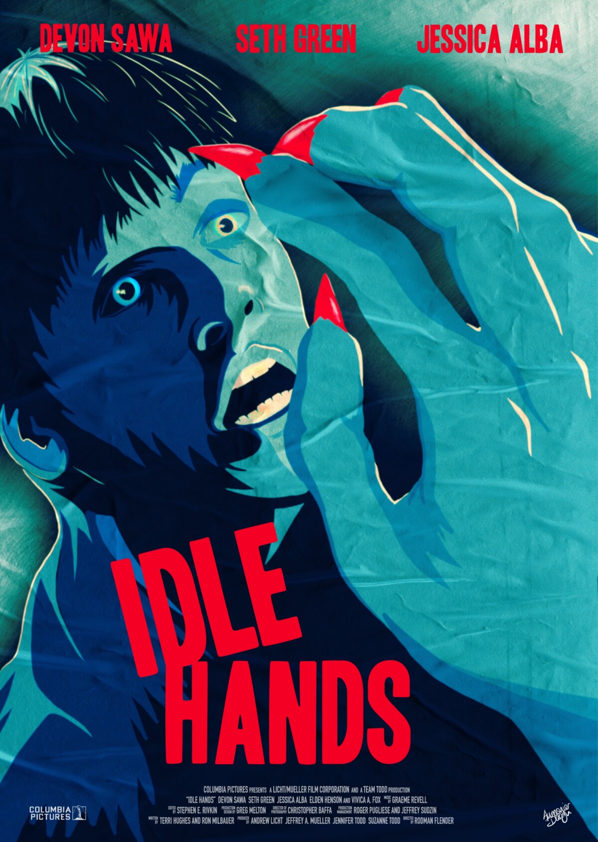 Idle Hands – Alt Poster | Poster By Jkaumonier