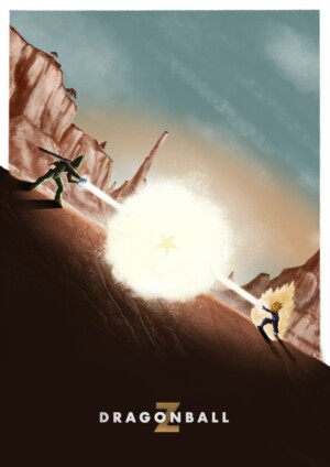 DragonBall Z - Gohan Vs Cell: Cell Saga. | Poster By Simon_Dean_Fairhurst