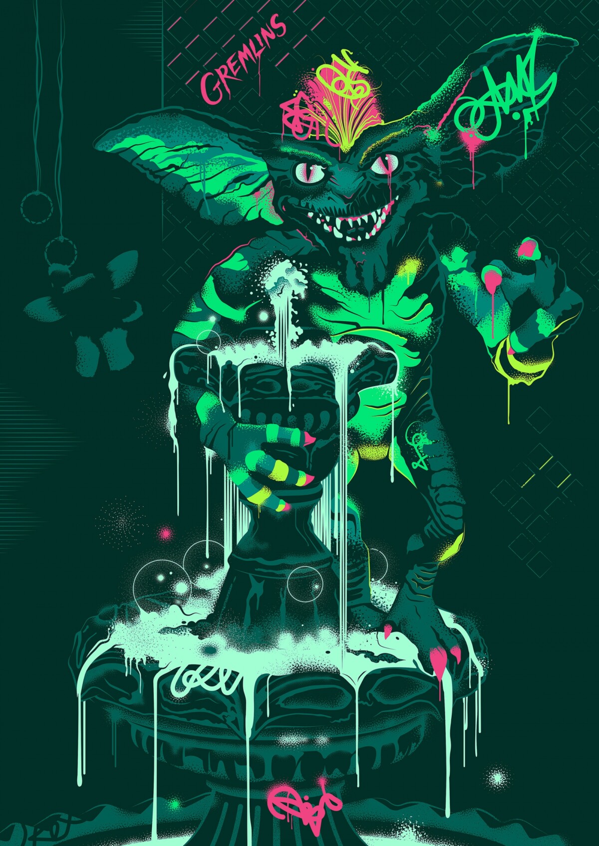 Don’t Get Them Wet – Version 1 | Poster By Si Heard