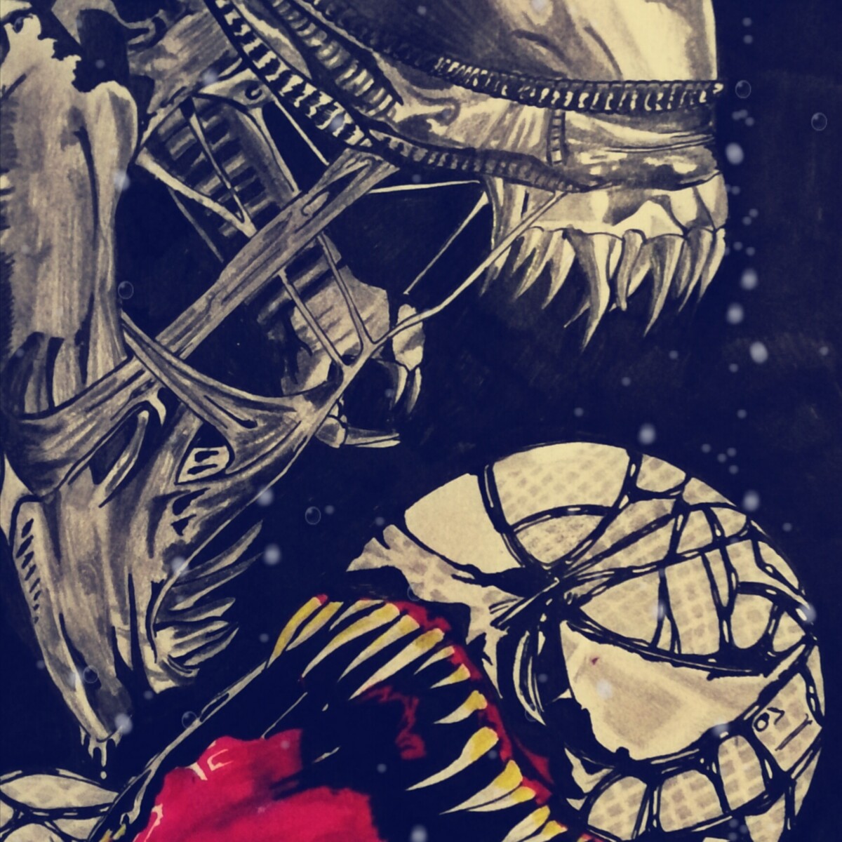 Alien V Venom | Poster By Suefeve32