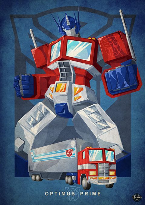 Optimus Prime Art Print | Poster By G-SUS ART