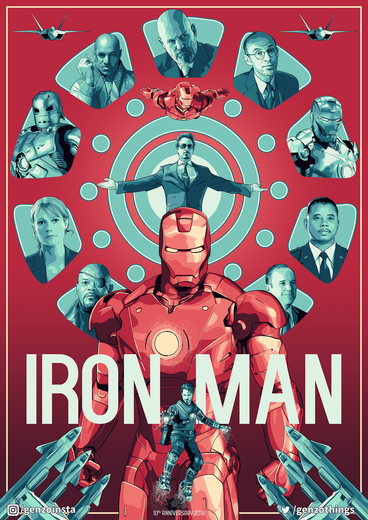 Iron Man 10th Anniversary | Poster By Genzo