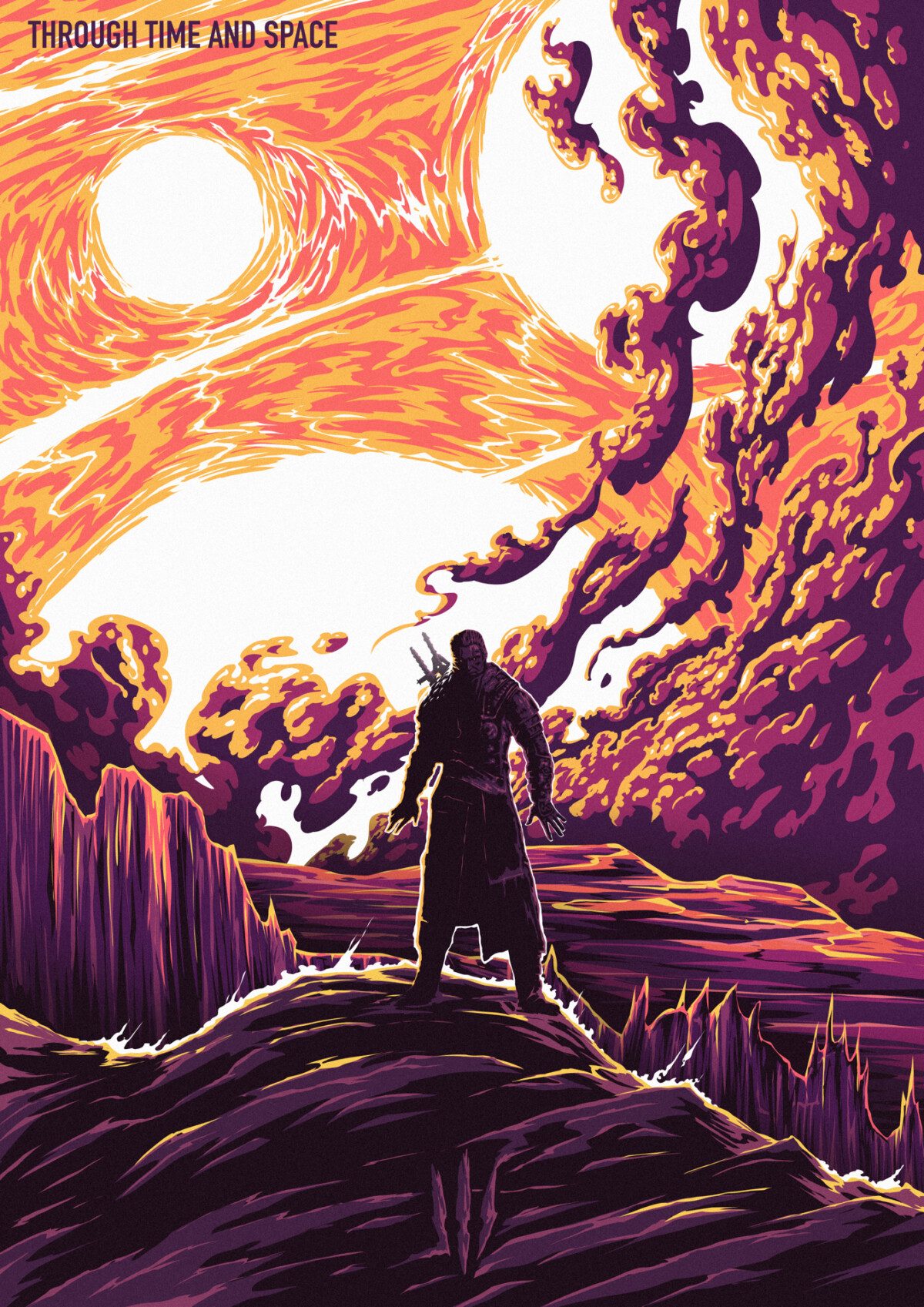The Witcher 3 - Through Time And Space | Poster By Lazare Gvimradze
