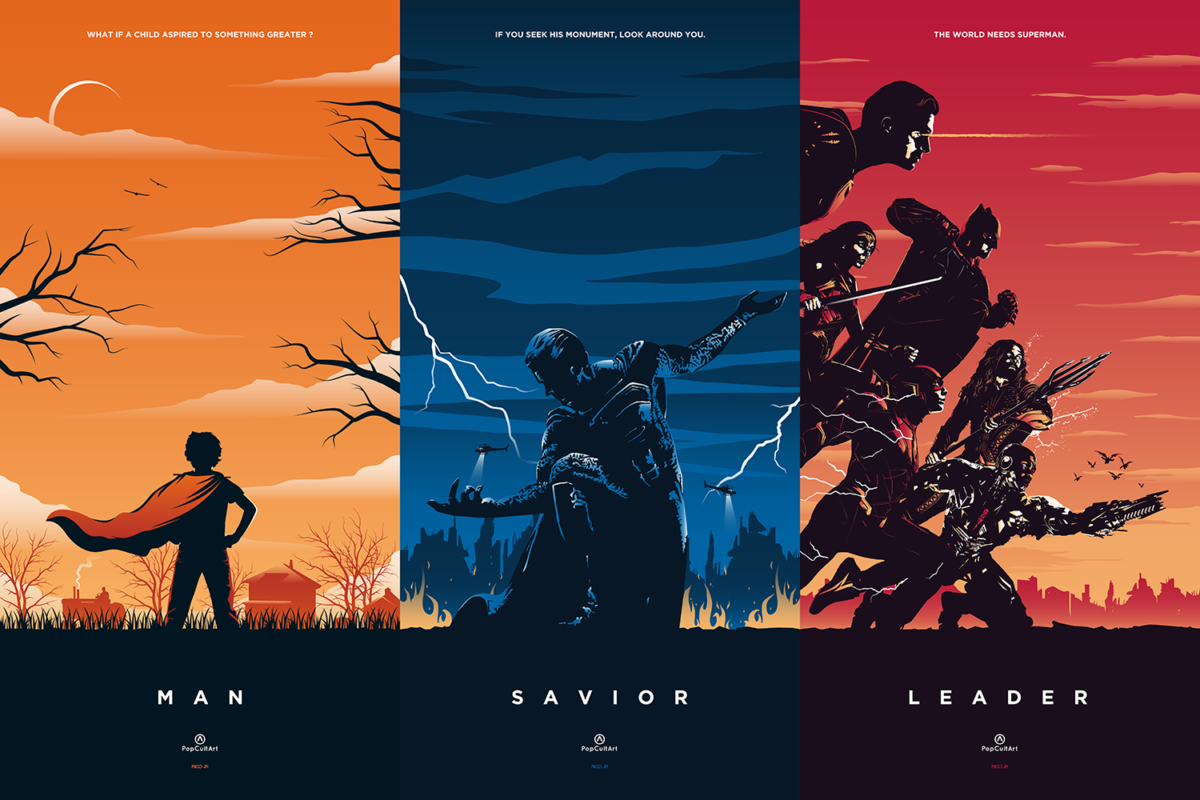 SUPERMAN Trilogy (Original And Variant) | Poster By Rico Jr