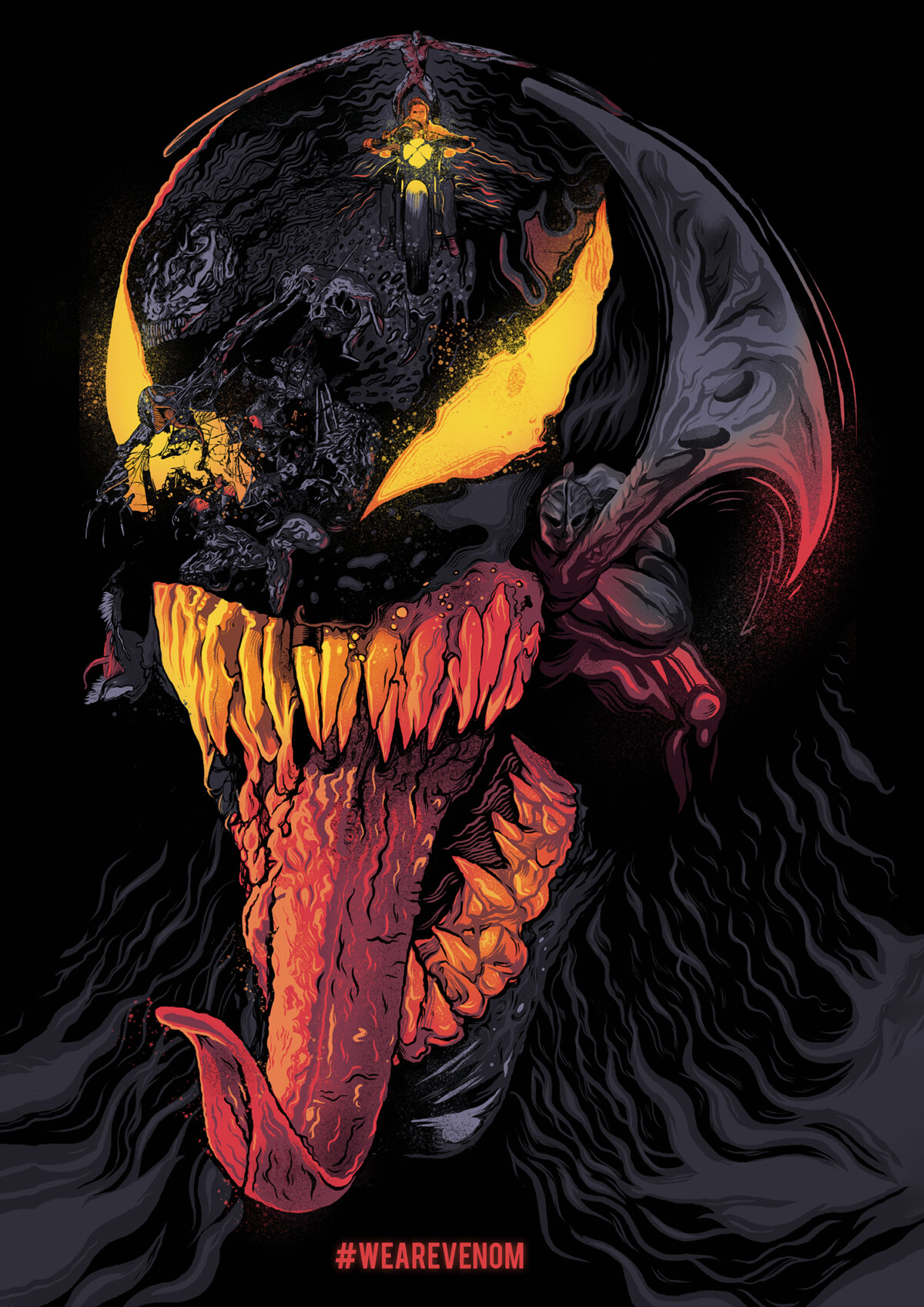 Venom Vs Riot | Poster By Rjartworks