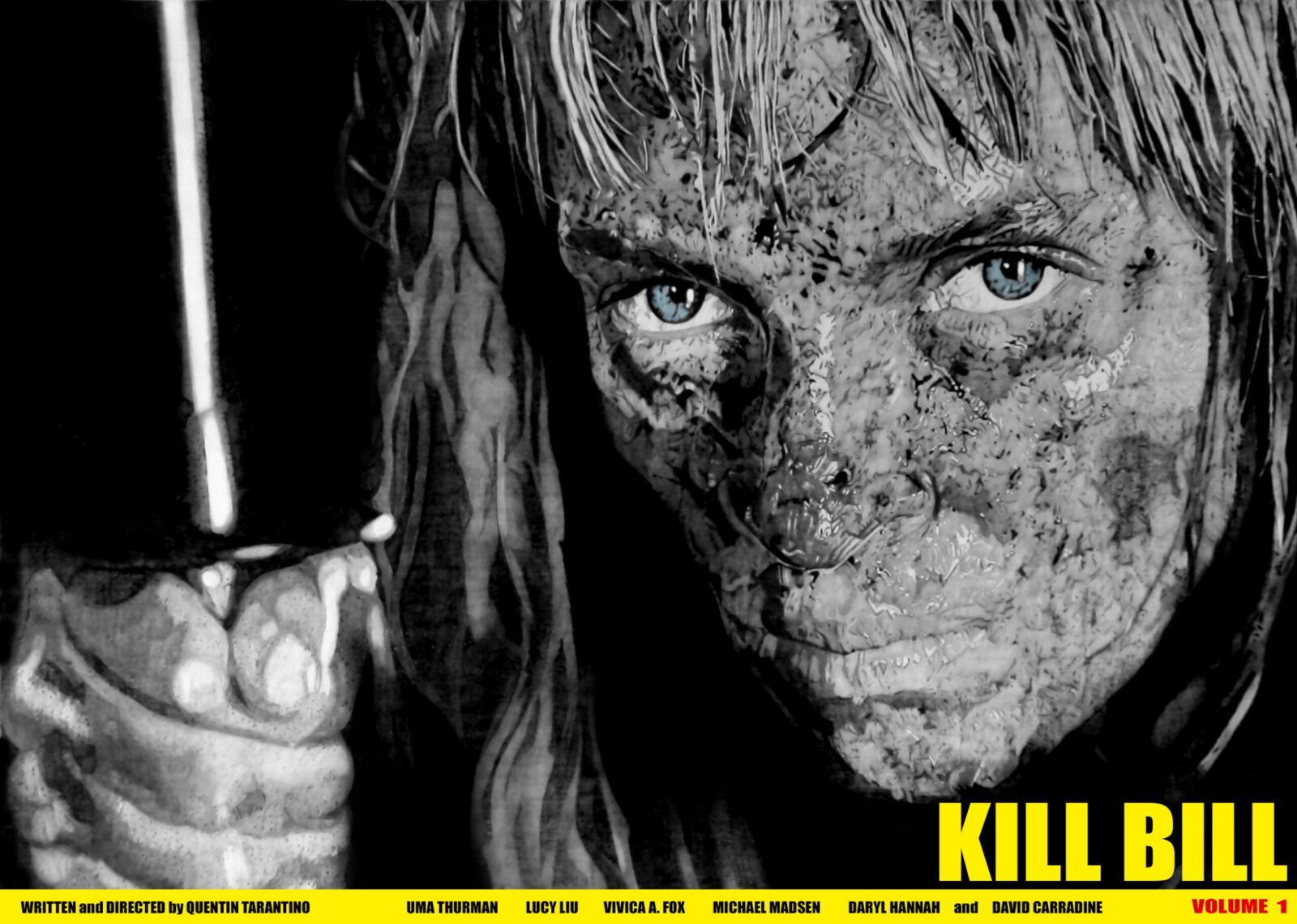 Kill Bill Poster Black And White