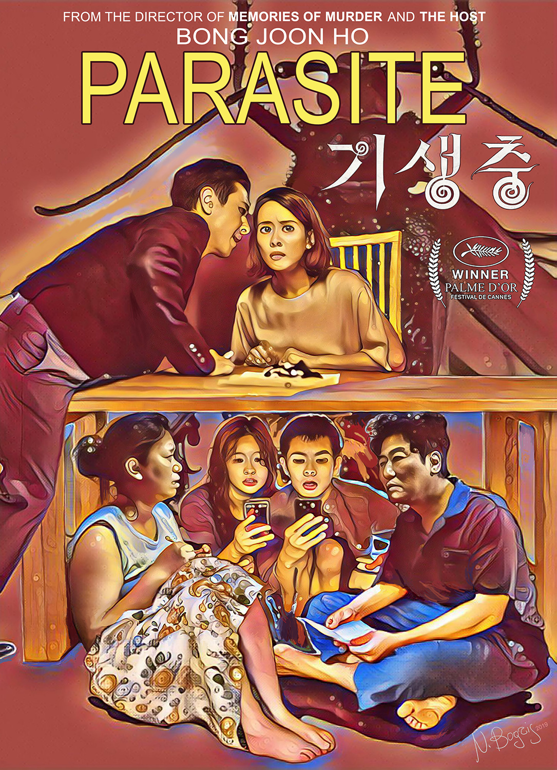 Parasite (2019) | Poster By NikosBogris