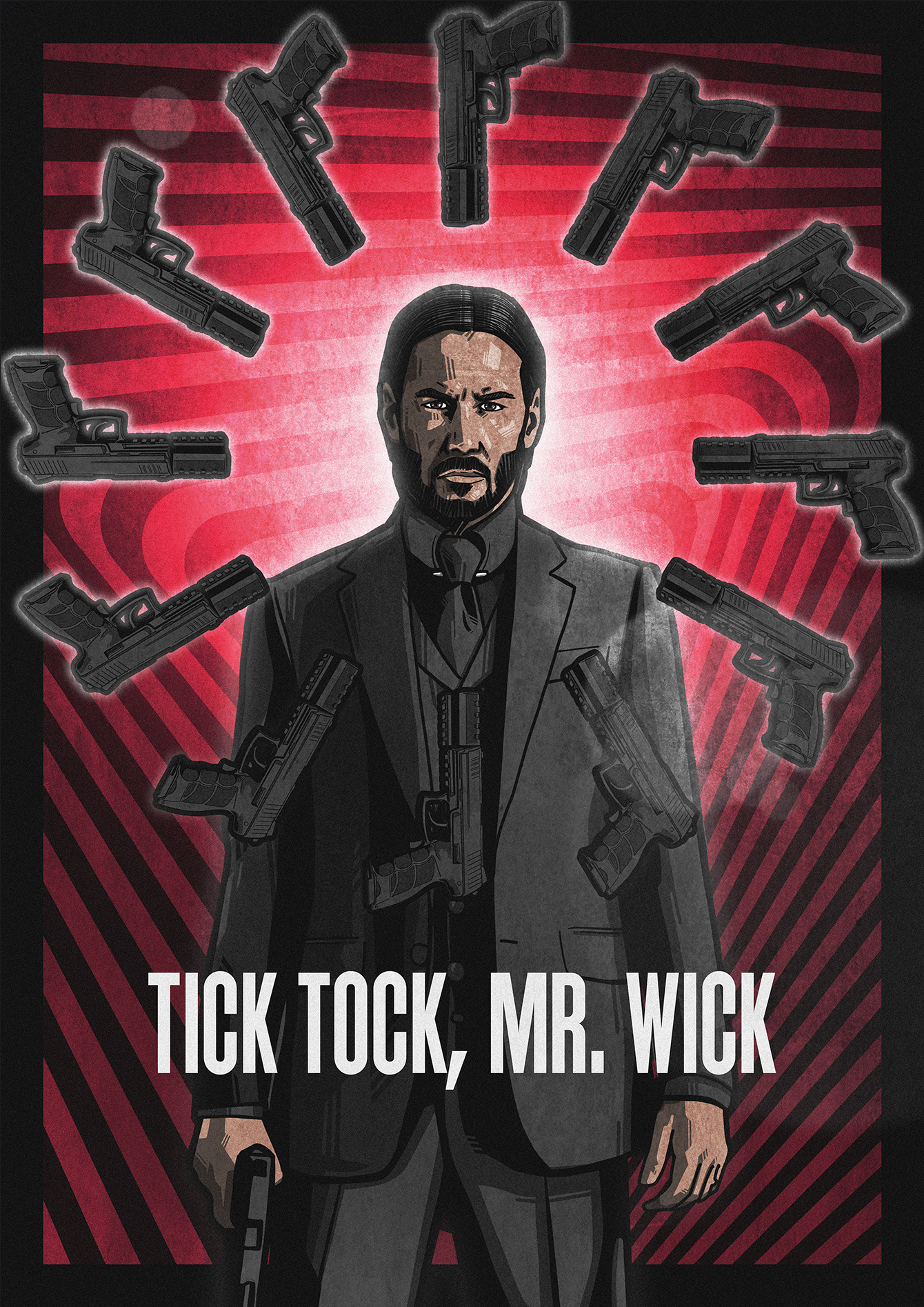 TICK TOCK, MR WICK. ALT | Poster By Tonycoppin