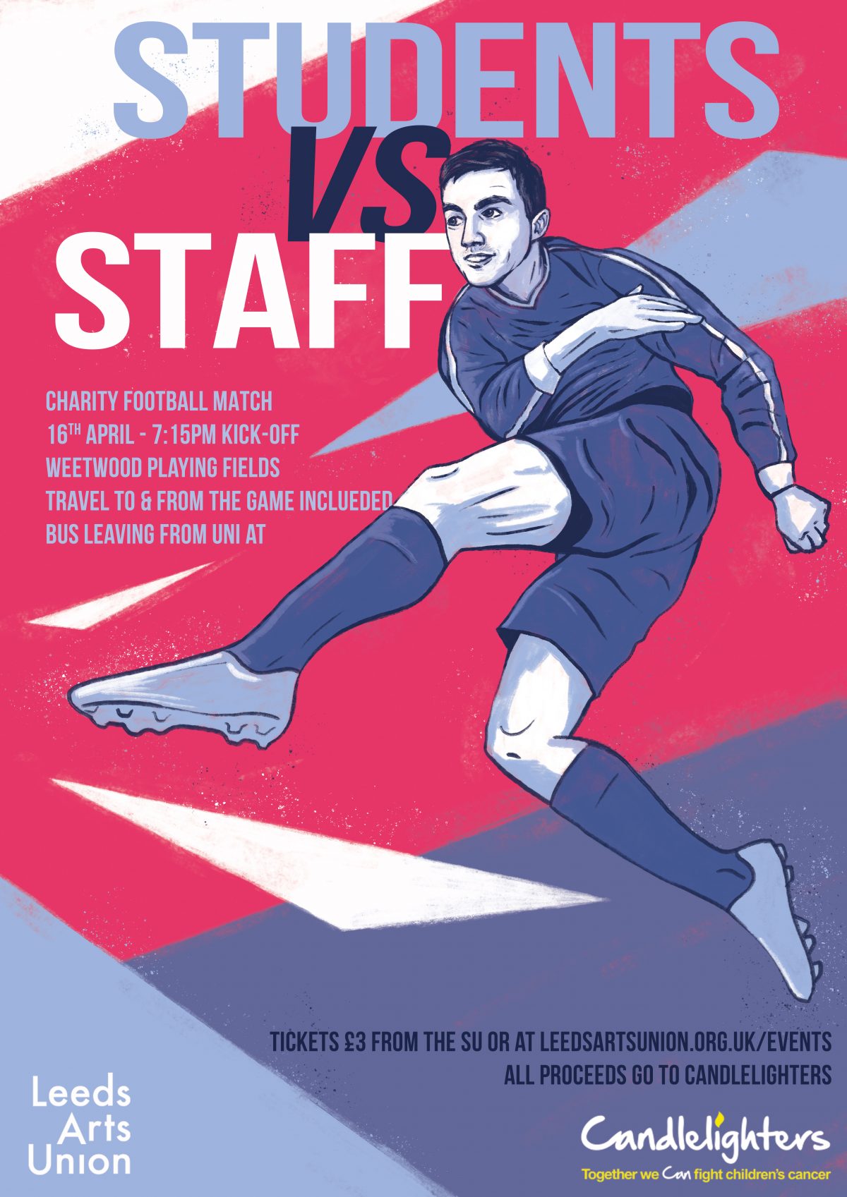 Leeds Arts University - Charity Football Macth Poster - PosterSpy