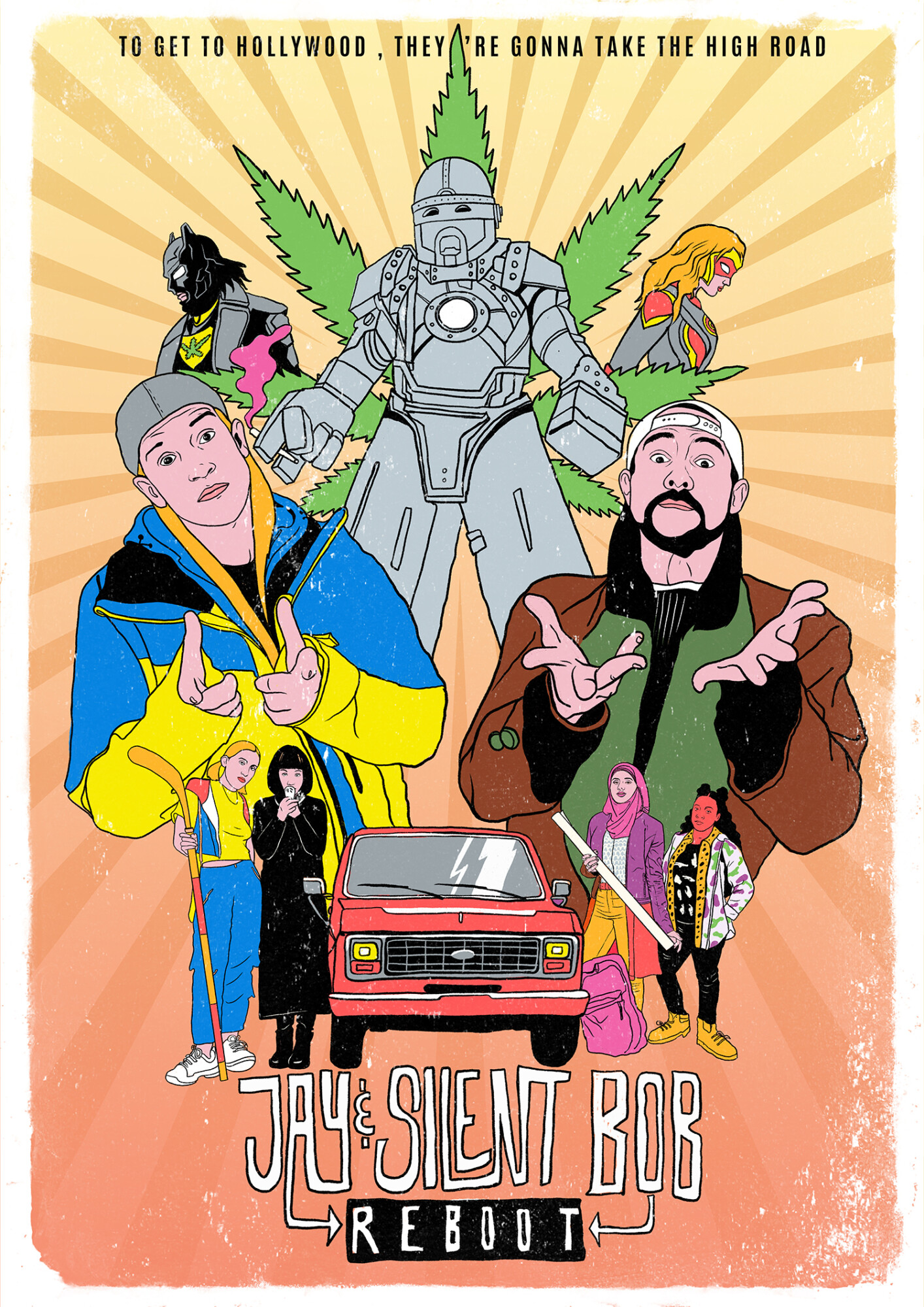 Jay & Silent Bob Reboot | Poster By Rjartworks