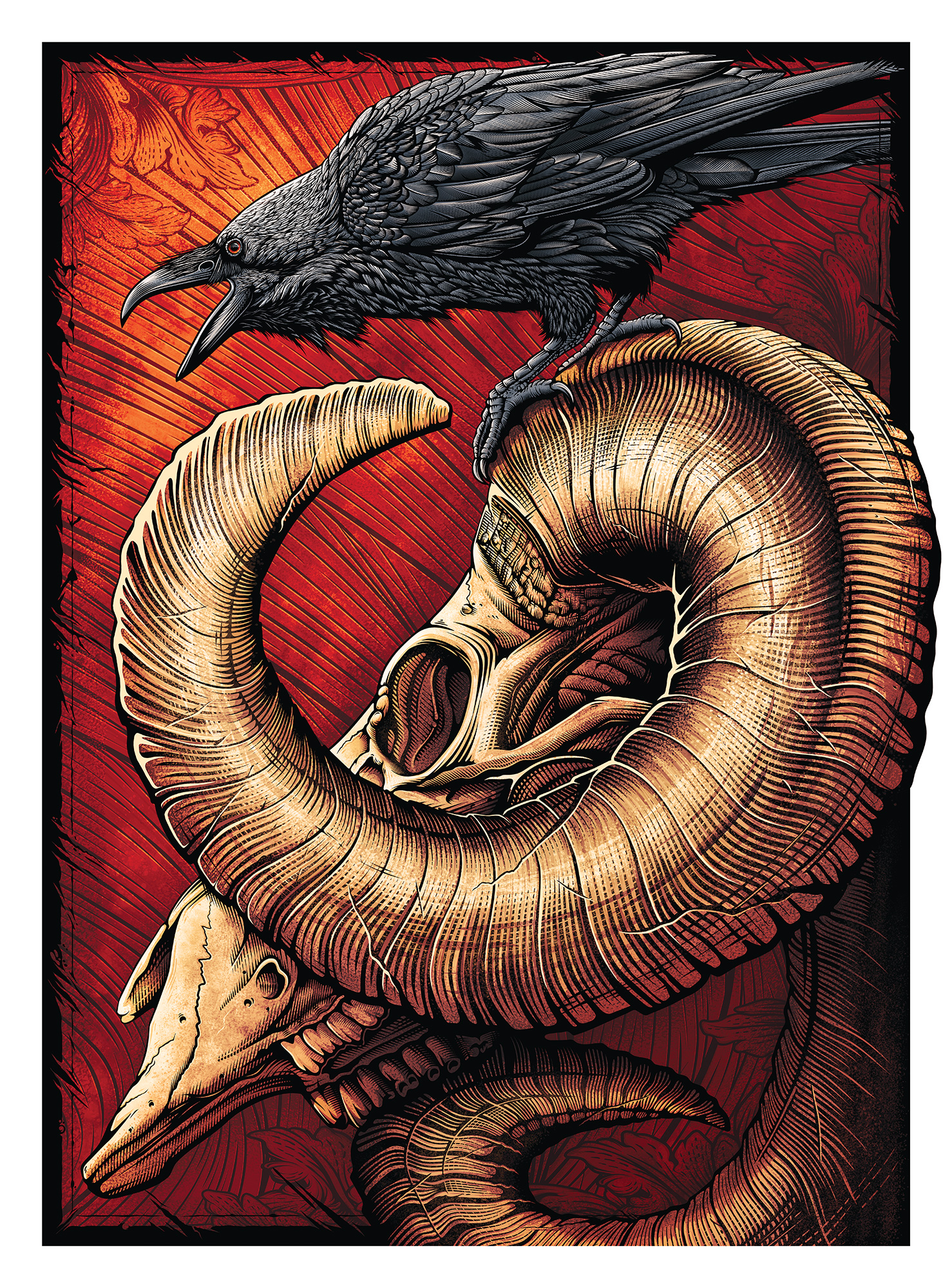 Raven's Perch Vector Poster | Poster By Jithyjens