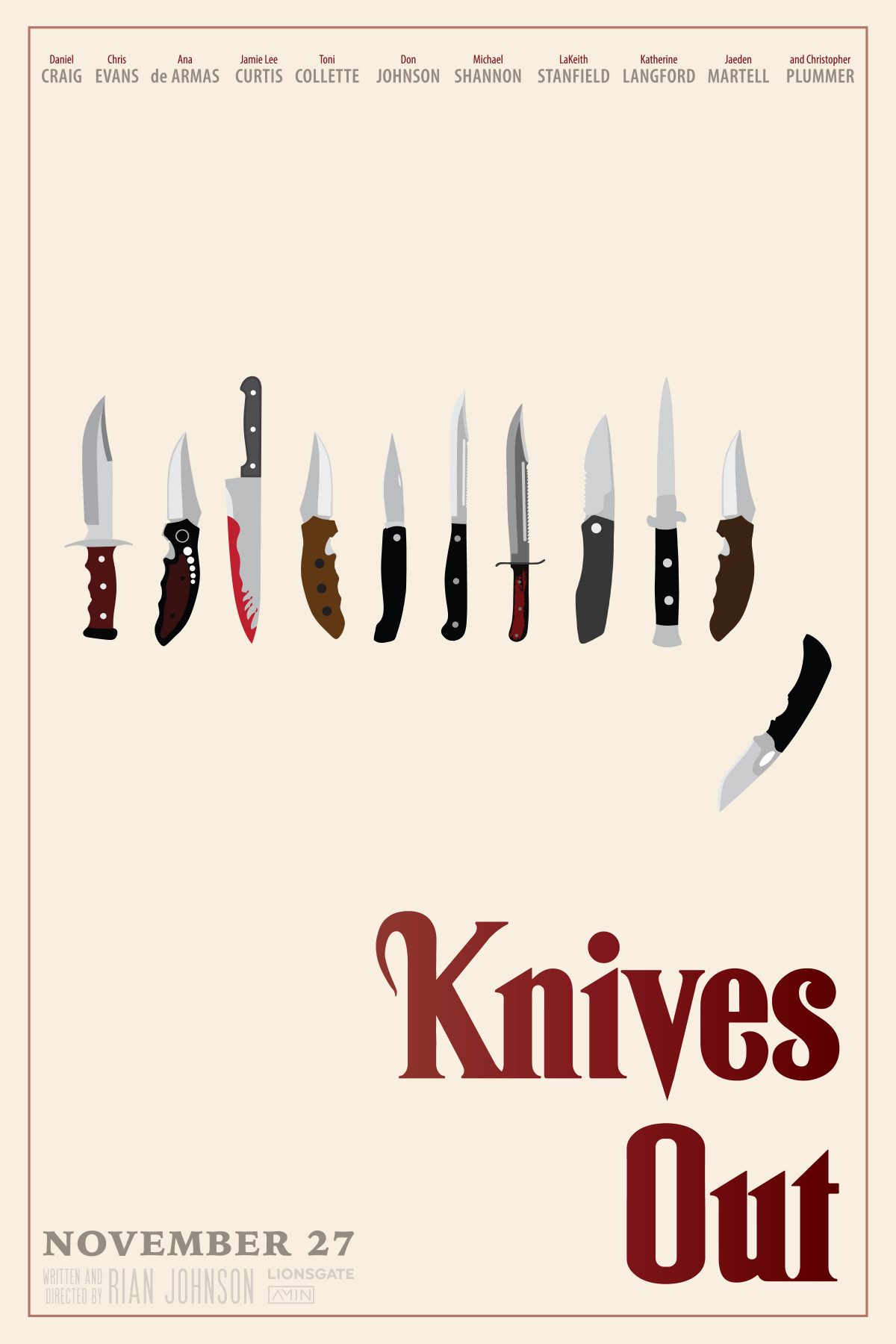 Knives Out | Poster By AMIN Designs