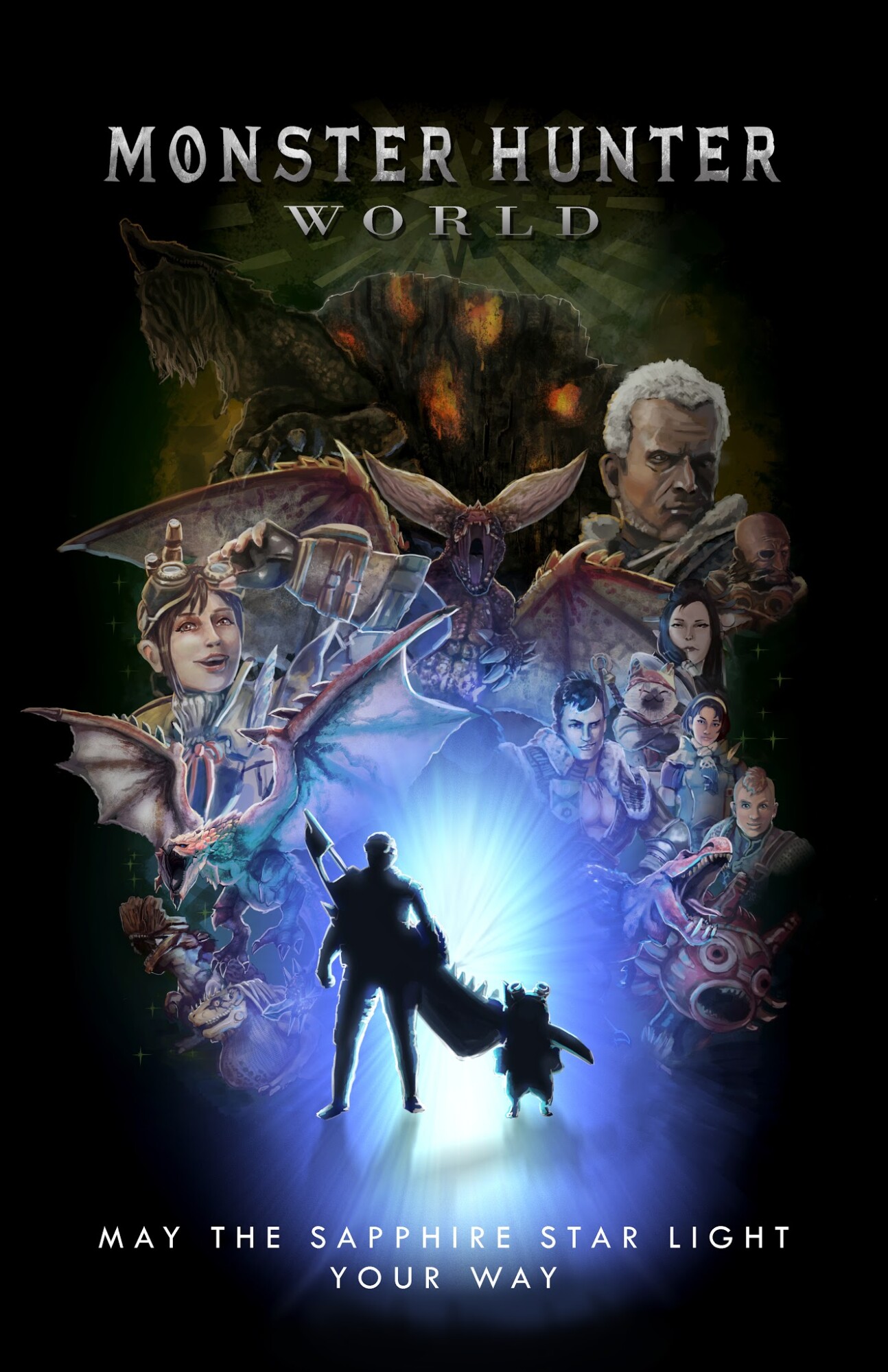 Monster Hunter World | Poster By Bsideilustrador