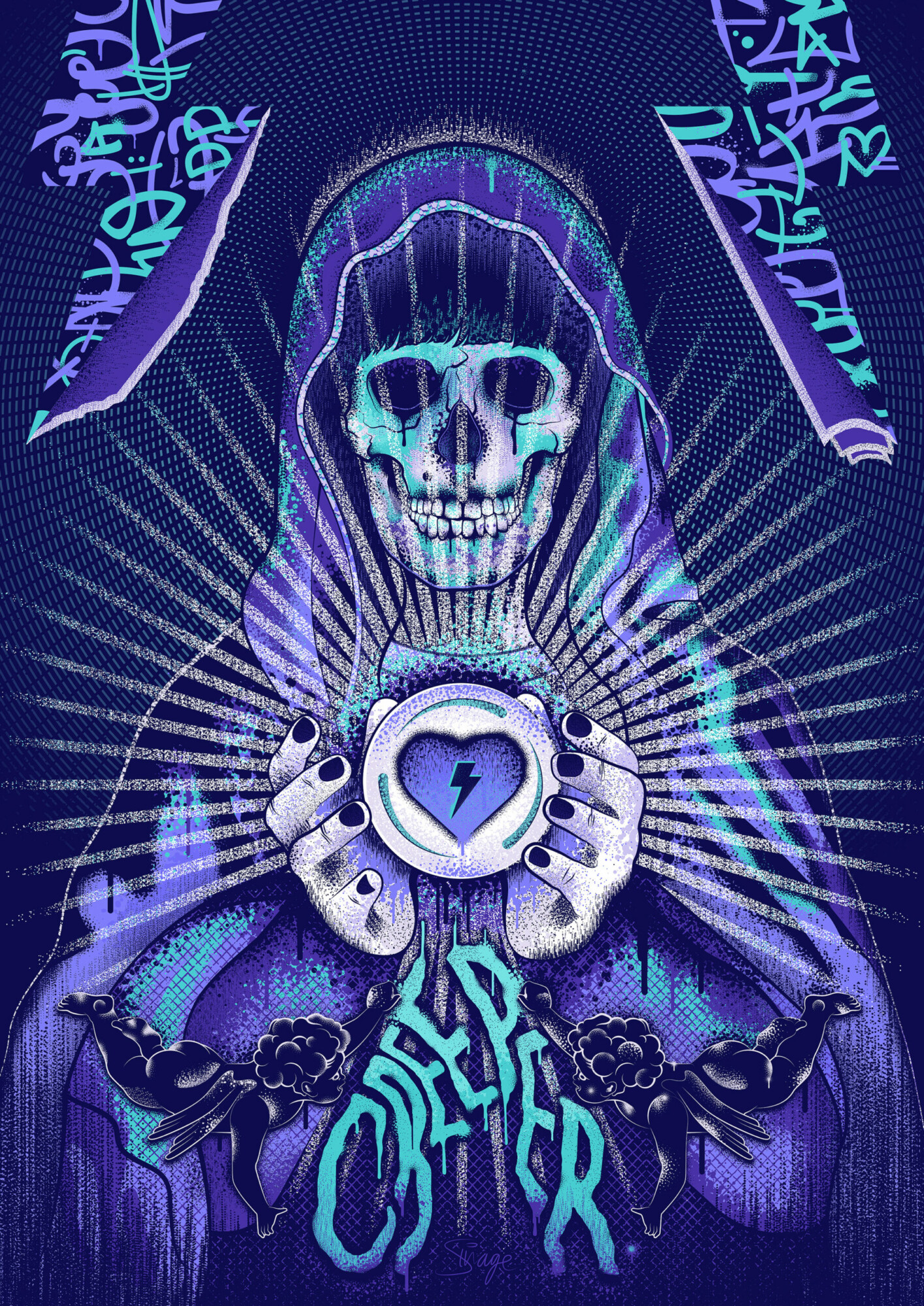 Creeper - Merch Artwork | Poster By Si Heard