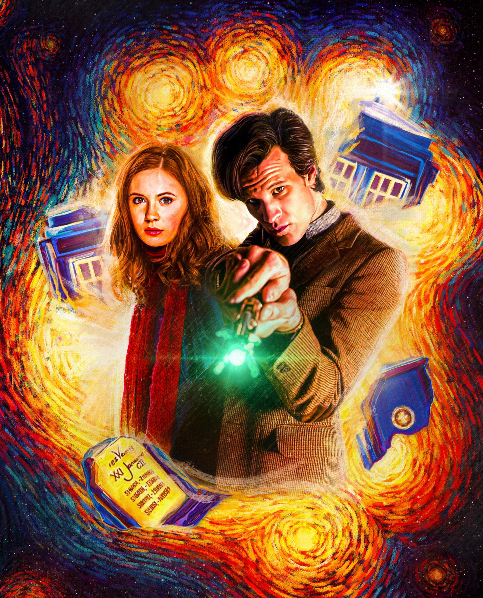 Doctor Who Series 5 - Steelbook Front Cover | Poster By Sophiecowdrey
