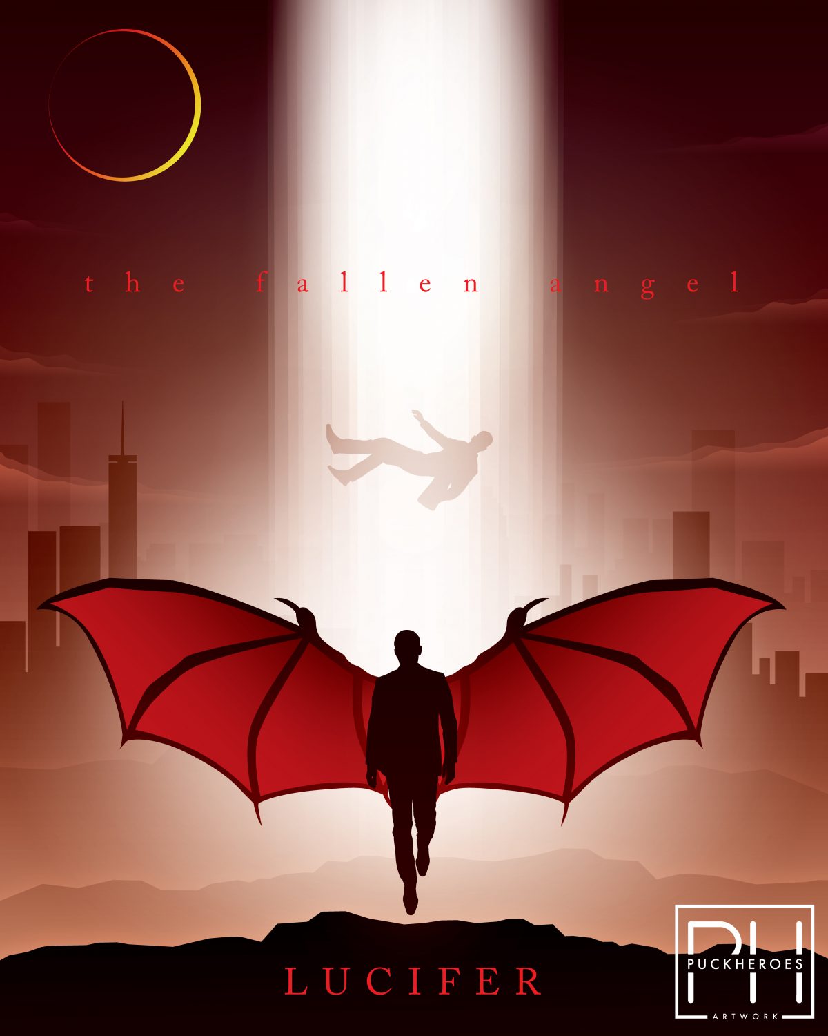 Lucifer "The Fallen Angel" | Poster By Puckheroesart
