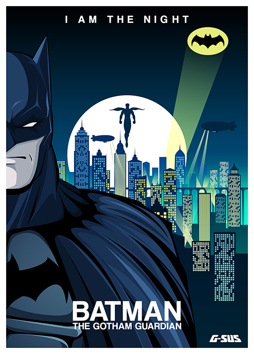 G-SUS ART BATMAN ART PRINT | Poster By G-SUS ART