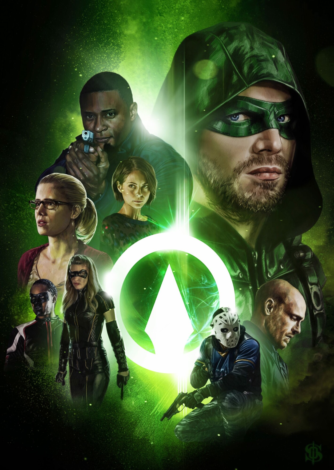 Arrow Cast - DC Universe | Poster By Straife01