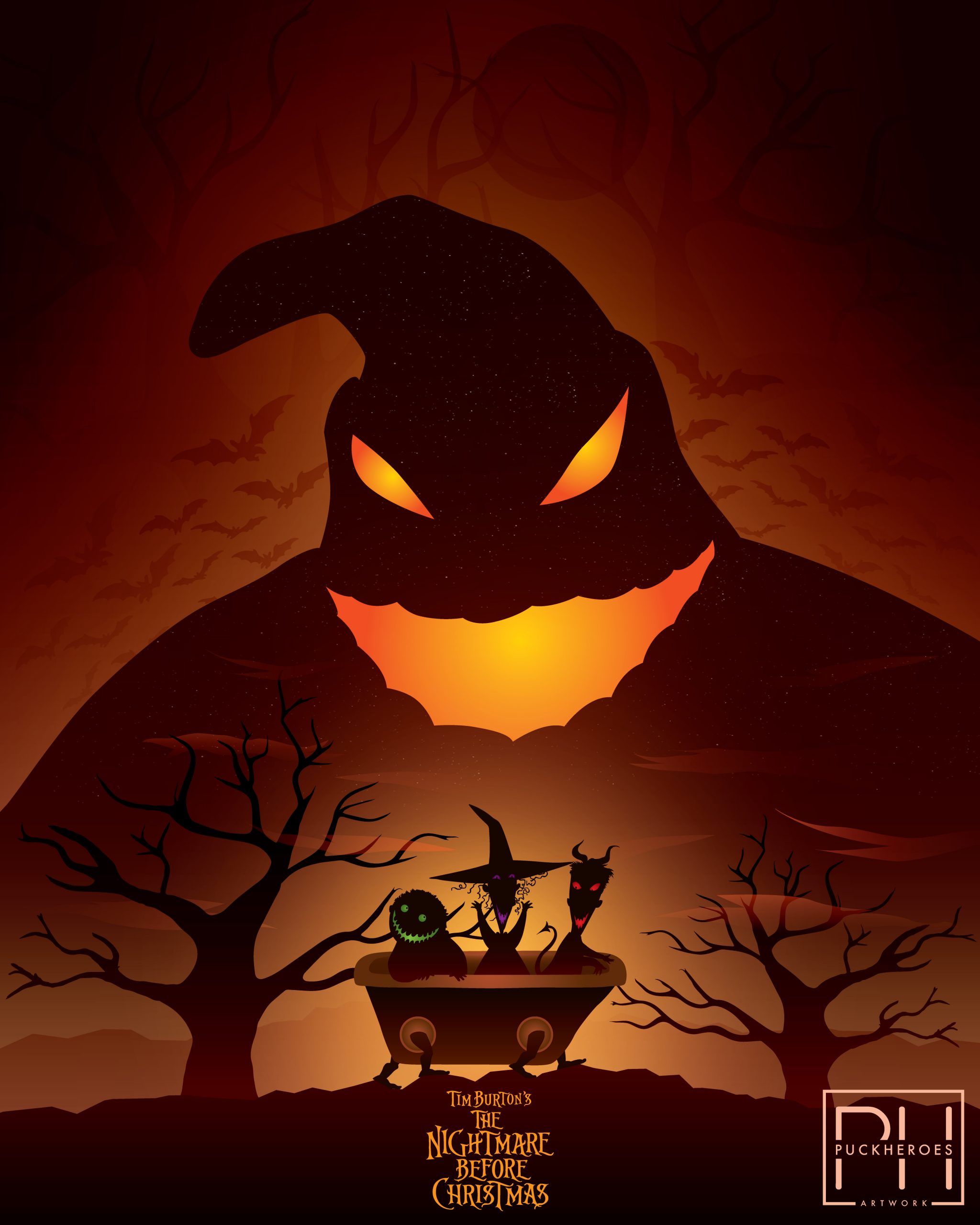 Nightmare Before Christmas Halloween Design - PosterSpy