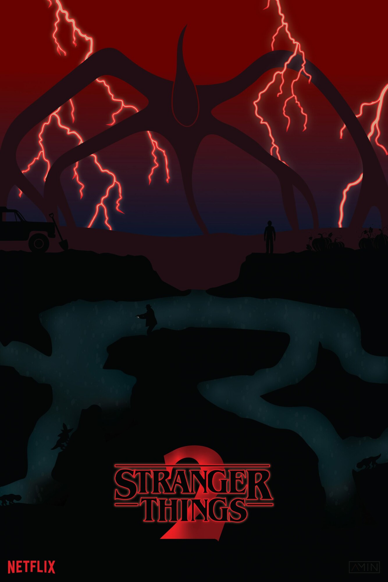 Stranger Things Season 2 | Poster By AMIN Designs