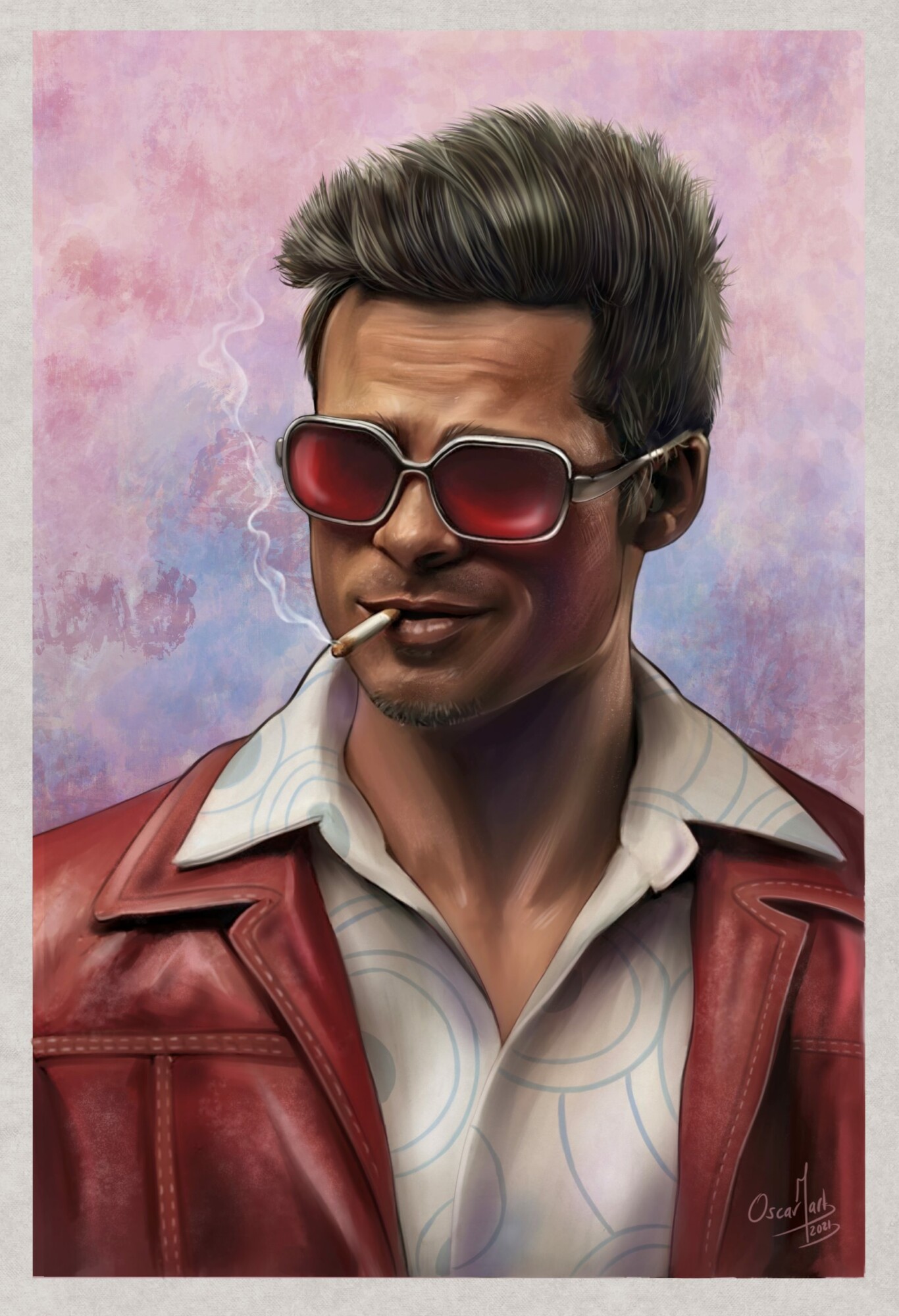 Tyler Durden Fight Club | Poster By Oscarmart