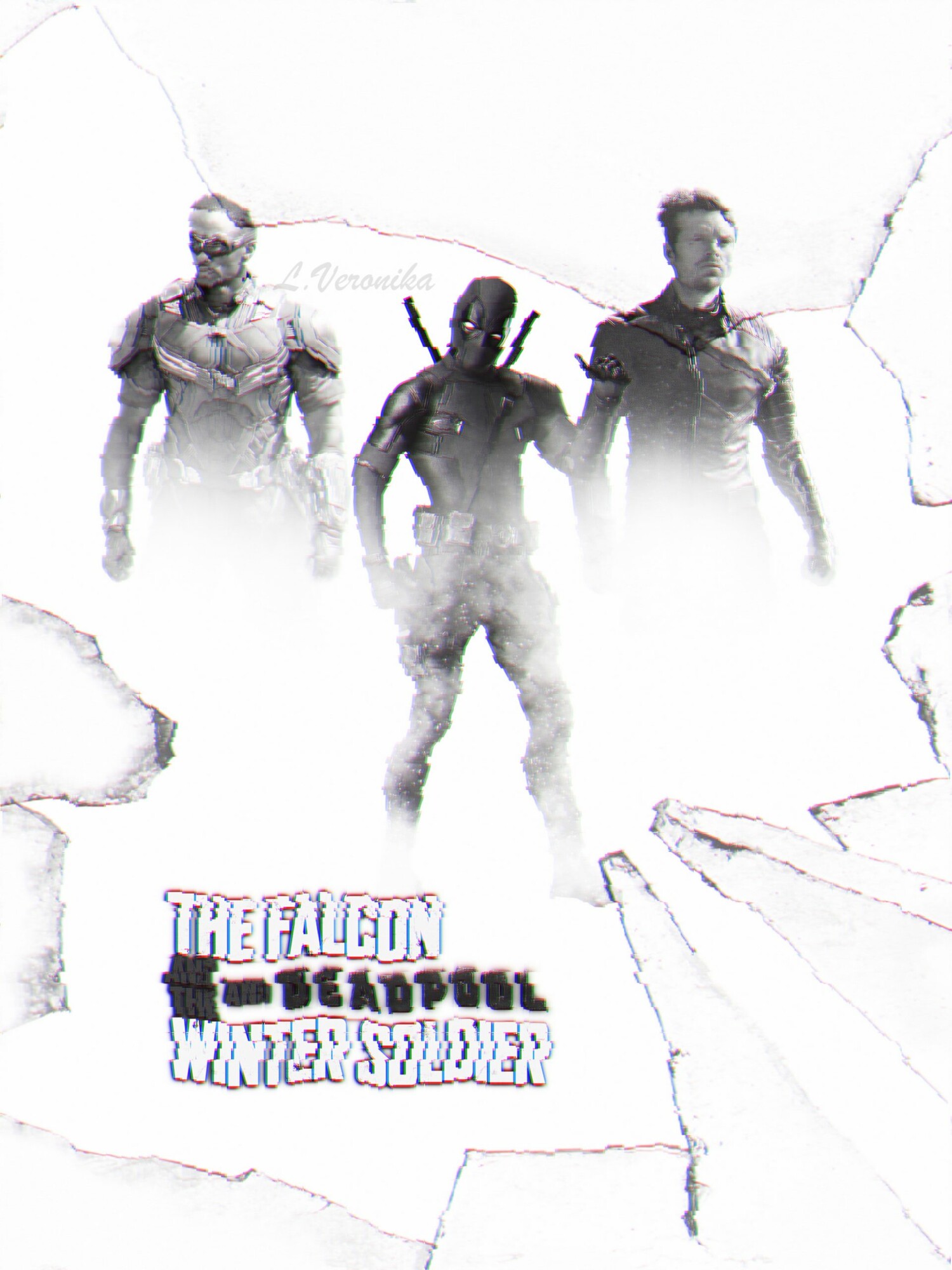 The Falcon And The Winter Soldier And Deadpool | L.veronika | PosterSpy