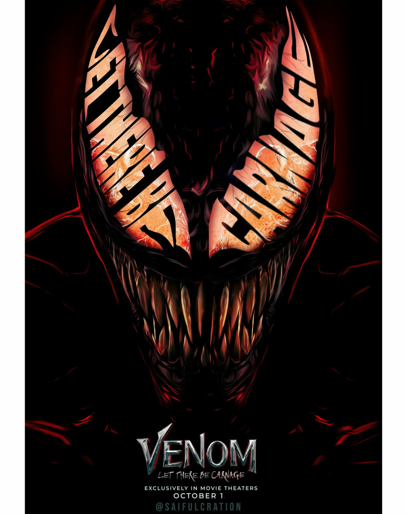 Venom; Let There Be Carnage Poster Art | Poster By Saiful Creation