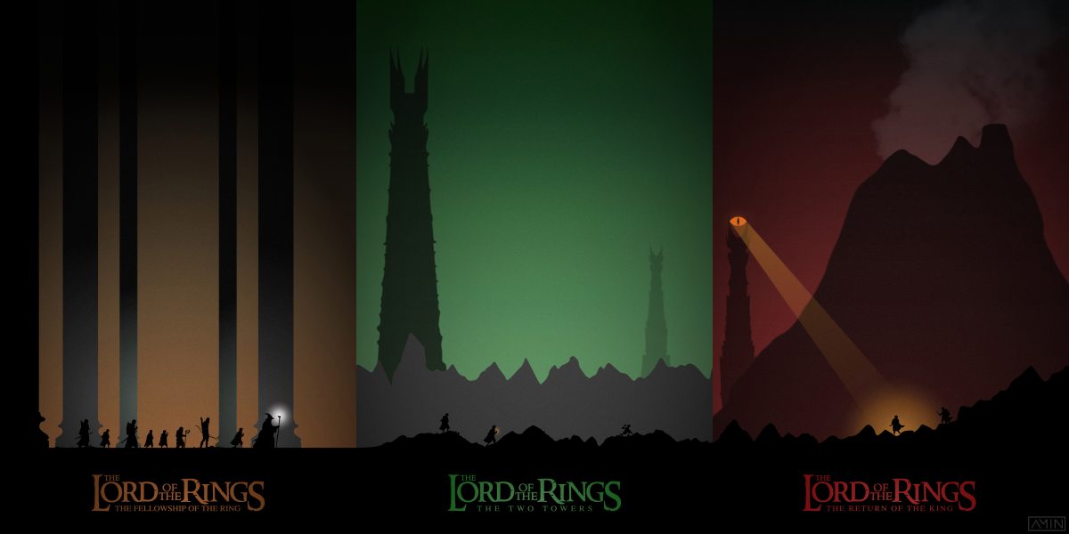 The Lord Of The Rings Trilogy | Poster By AMIN Designs