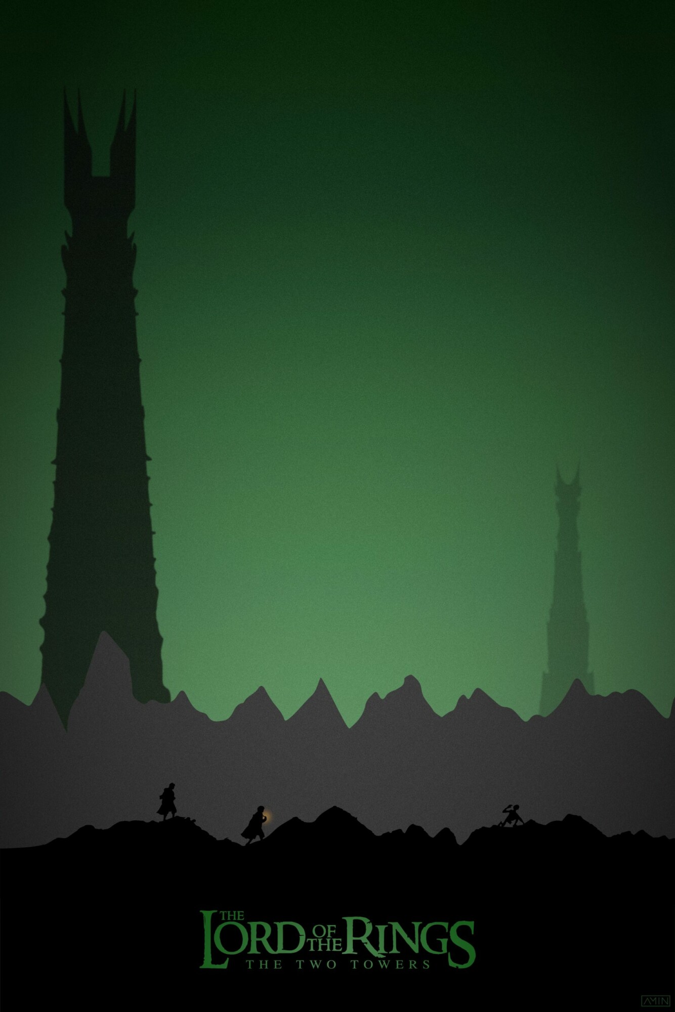 The Lord Of The Rings: The Two Towers | Poster By AMIN Designs
