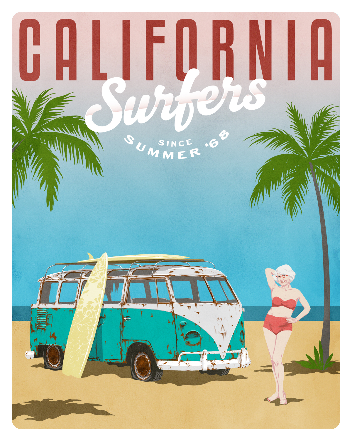 California Surfers | Poster By Dudesign