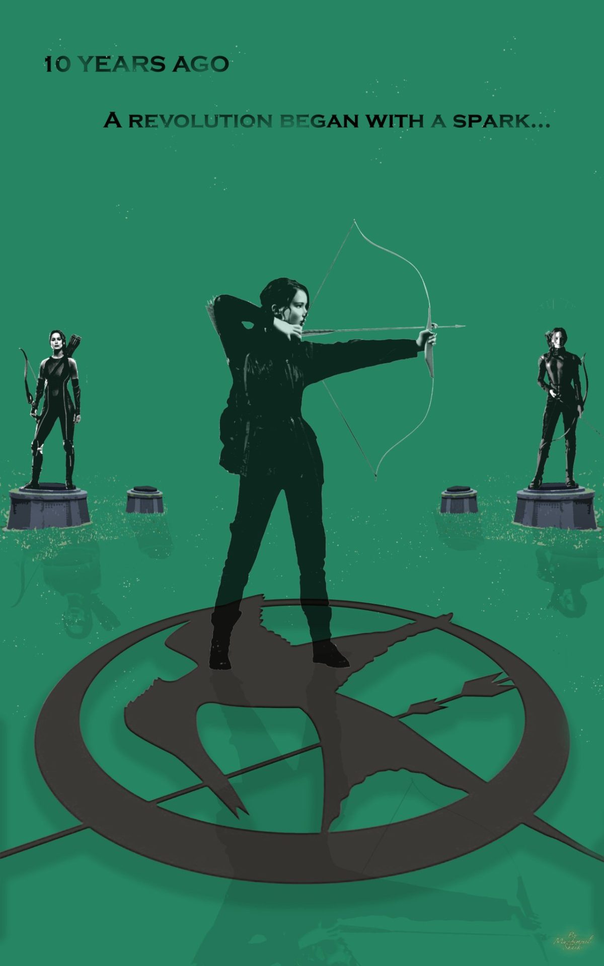 The Hunger Games - 10th Anniversary Tribute Poster | Poster By Mshaik07