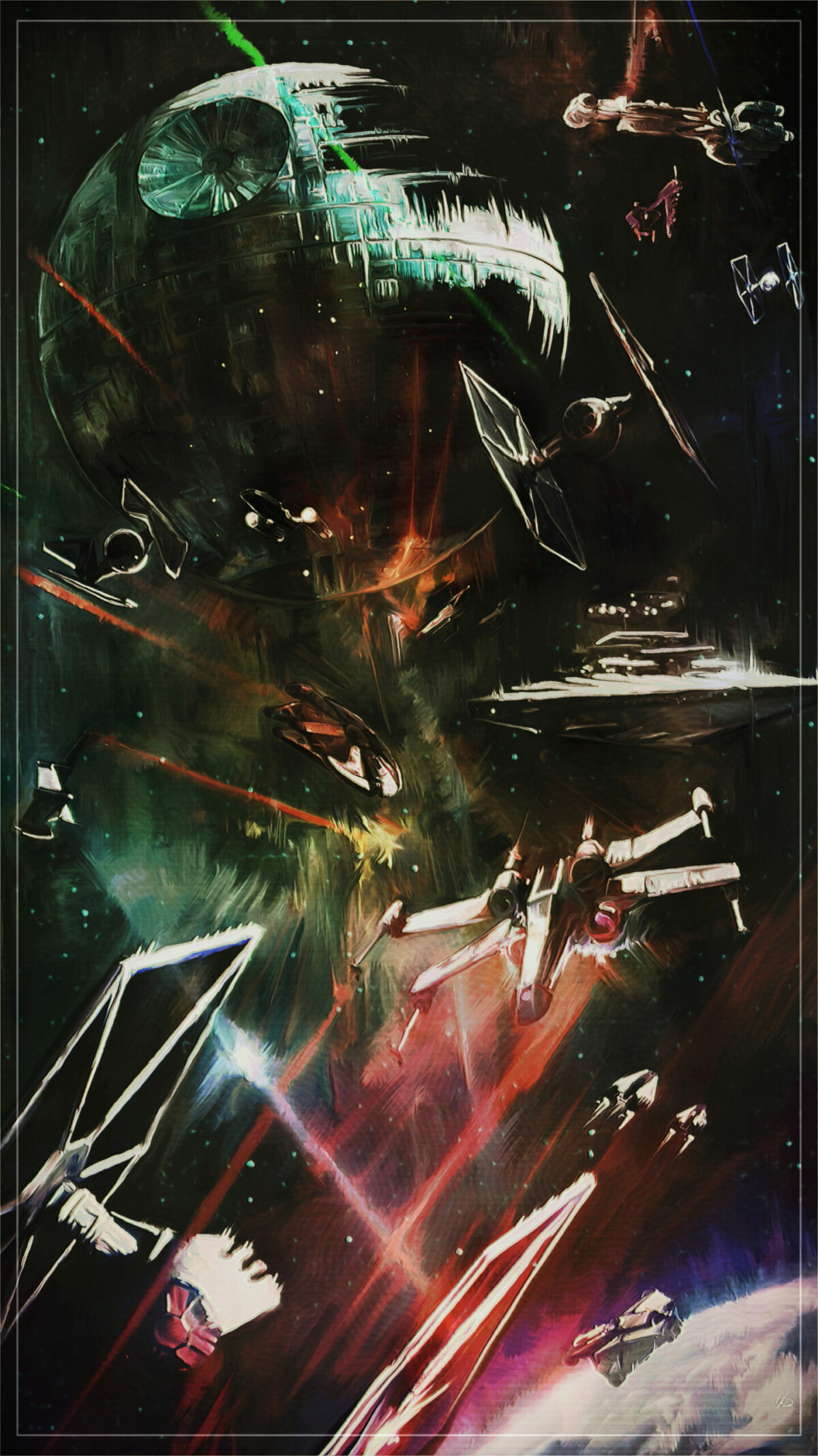 Star Wars: Battle Of Endor | Poster By John Dunn