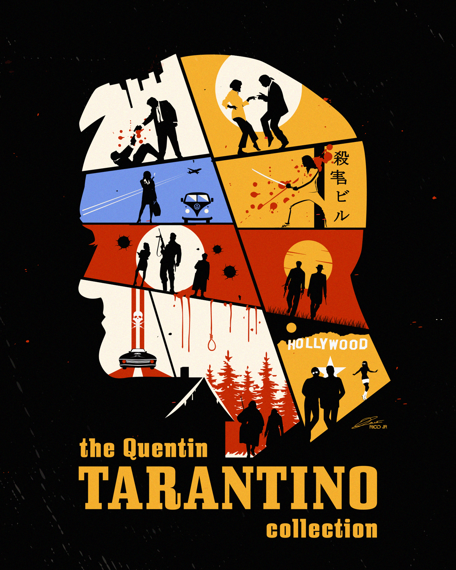 QUENTIN TARANTINO Tribute Poster | Poster By Rico Jr