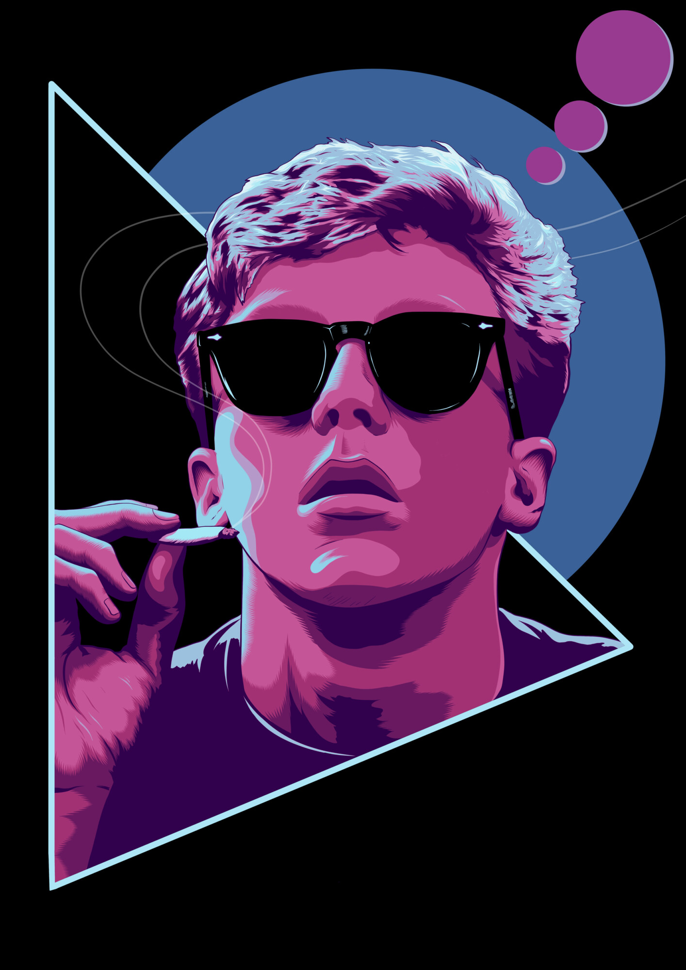 The Breakfast Club – Synthwave Edition | Poster By Dan Kelly