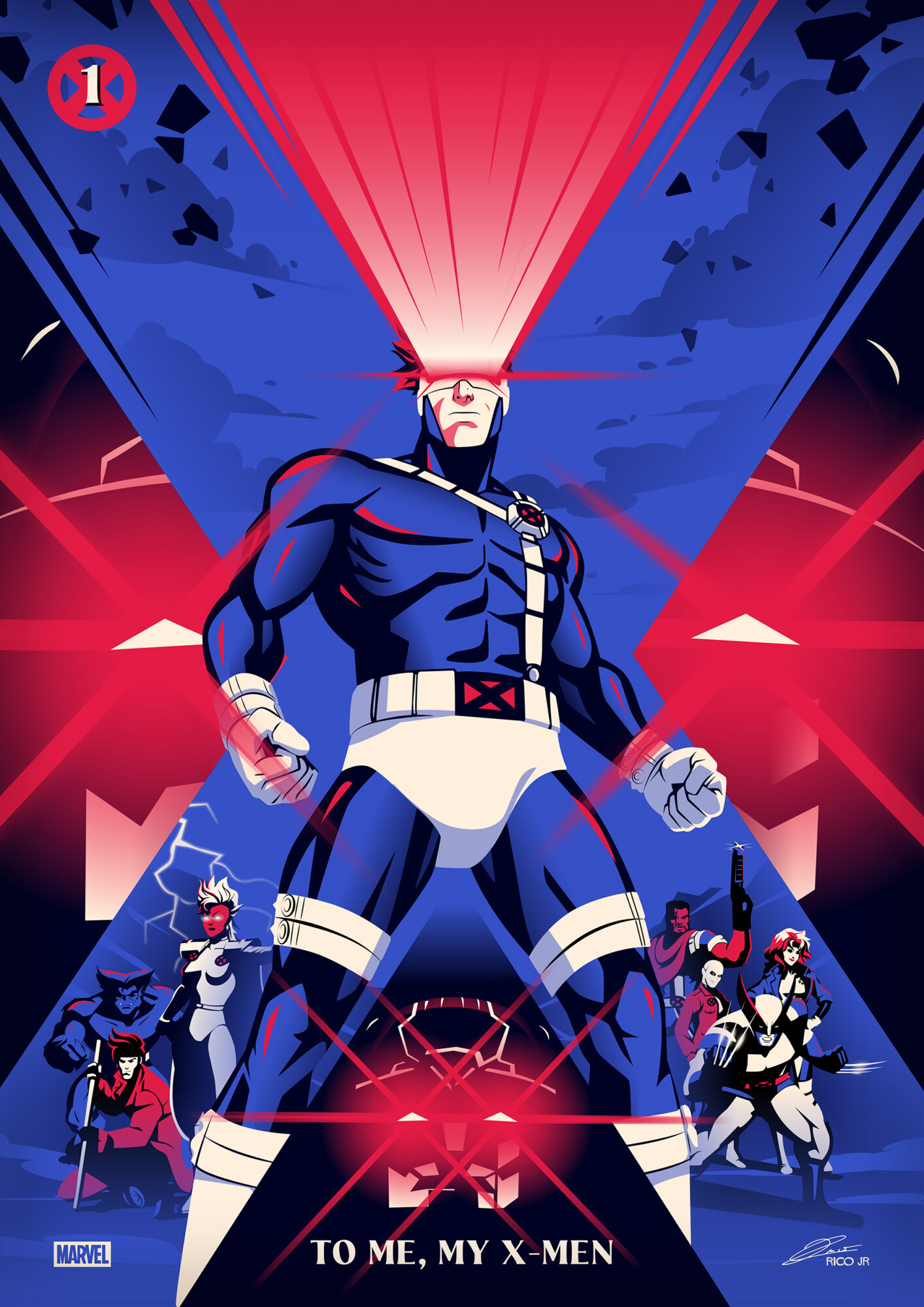 Marvel X-MEN 97 Ep 1 Poster Art | Poster By Rico Jr