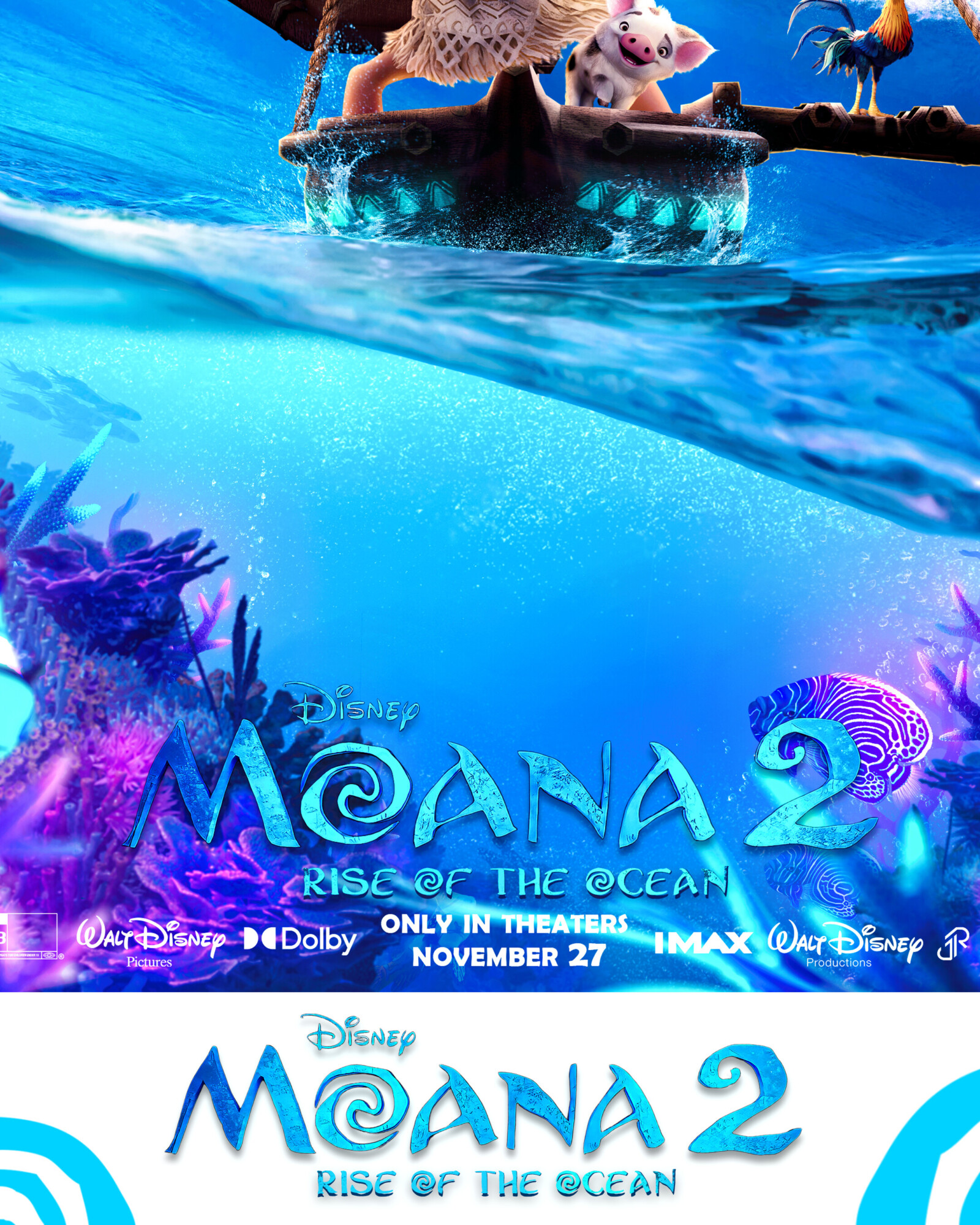Moana 2 Rise Of The Ocean | Poster By Jryan.designs
