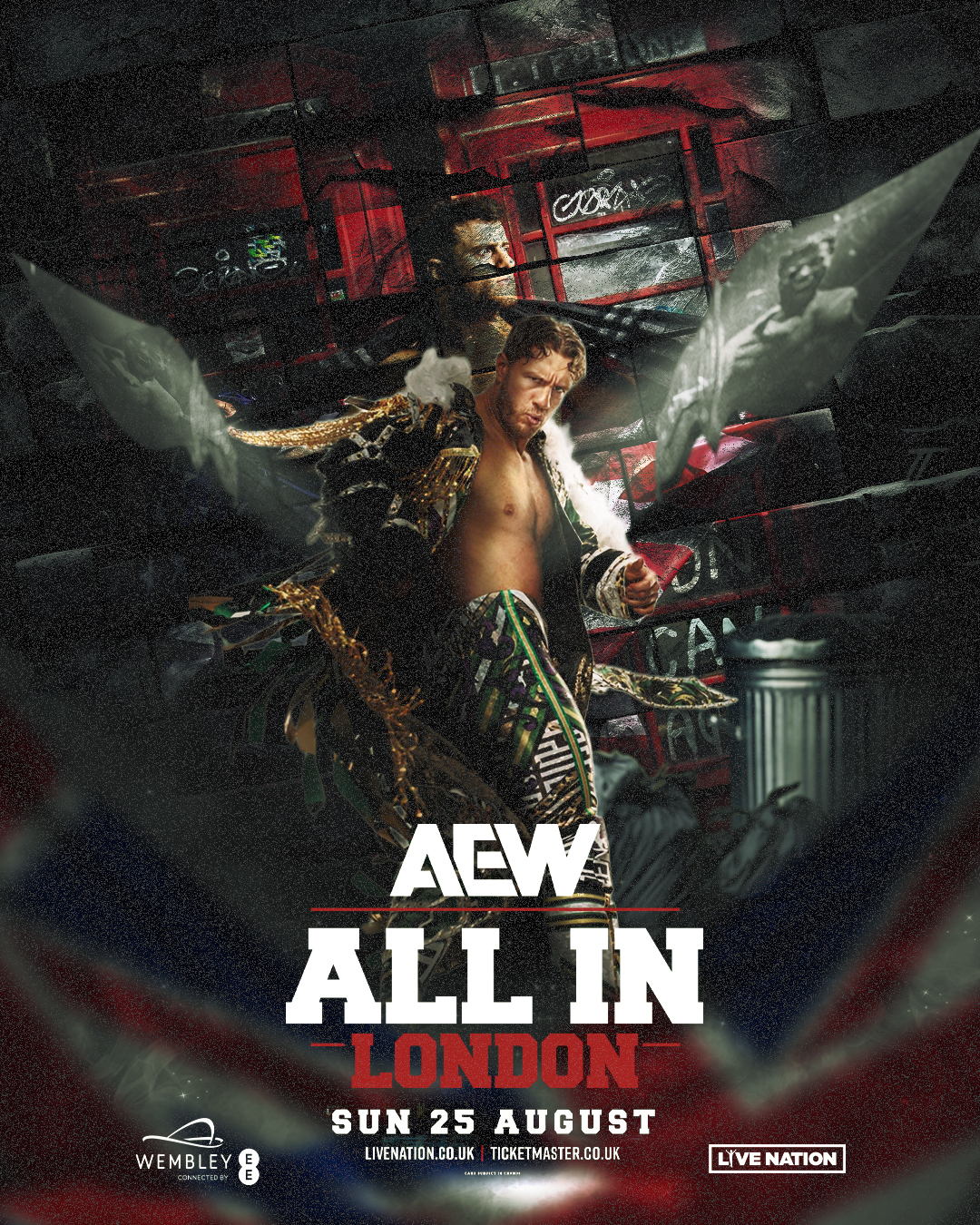 AEW All In Poster MJF Vs Will Ospreay | Poster By Stephane Humbert AEW All In Poster MJF Vs Will Ospreay | Poster By Stephane Humbert